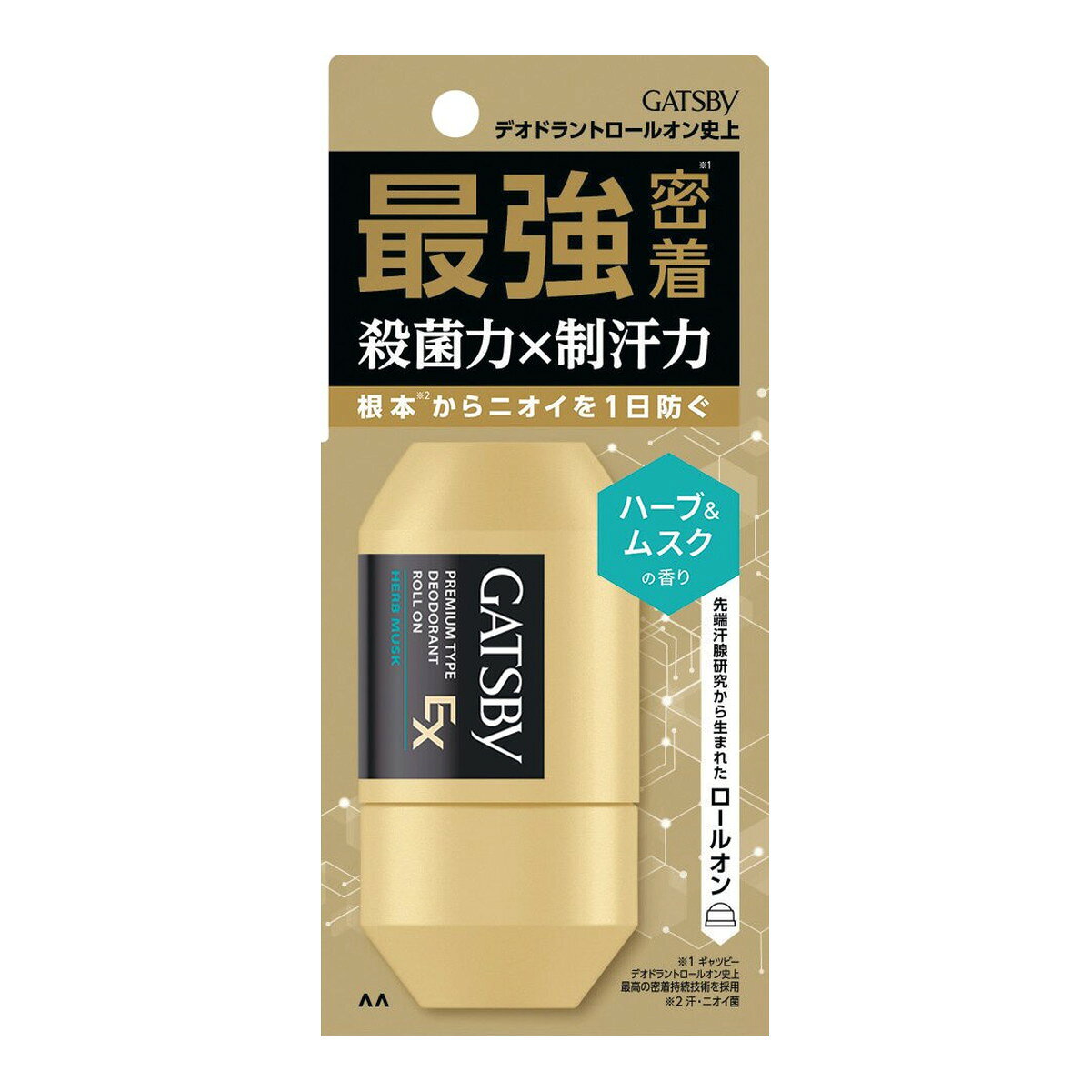 商品名：ギャツビー EXプレミアムタイプ デオドラントロールオン ハーブ&ムスク 医薬部外品 60mL内容量：60mLJANコード：4902806136074発売元、製造元、輸入元又は販売元：マンダム原産国：日本区分：医薬部外品商品番号：1...