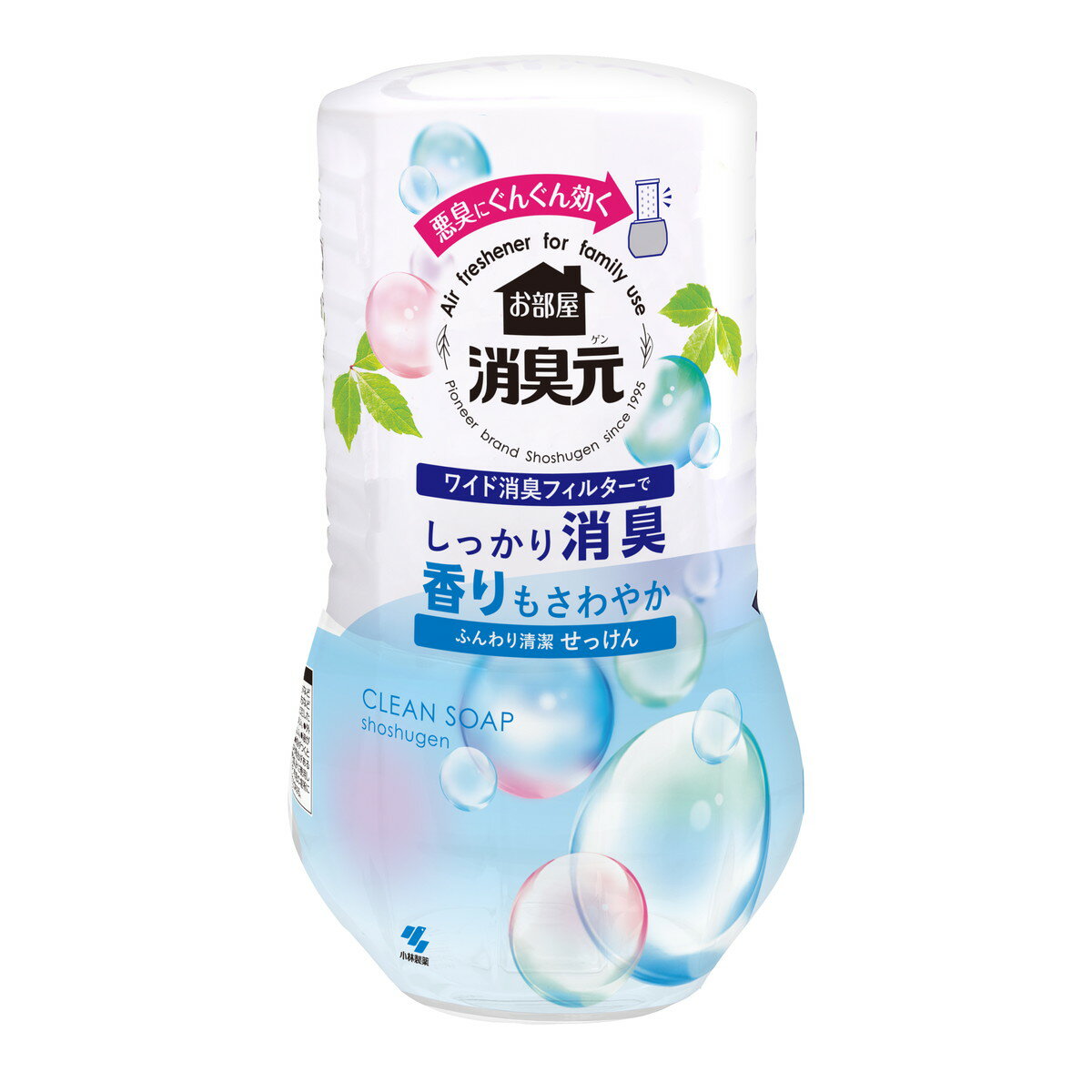 商品名：小林製薬 お部屋の消臭元 ふんわり清潔 せっけん 400mL内容量：400mLJANコード：4987072099773発売元、製造元、輸入元又は販売元：小林製薬原産国：日本商品番号：101-*007-4987072099773商品説...