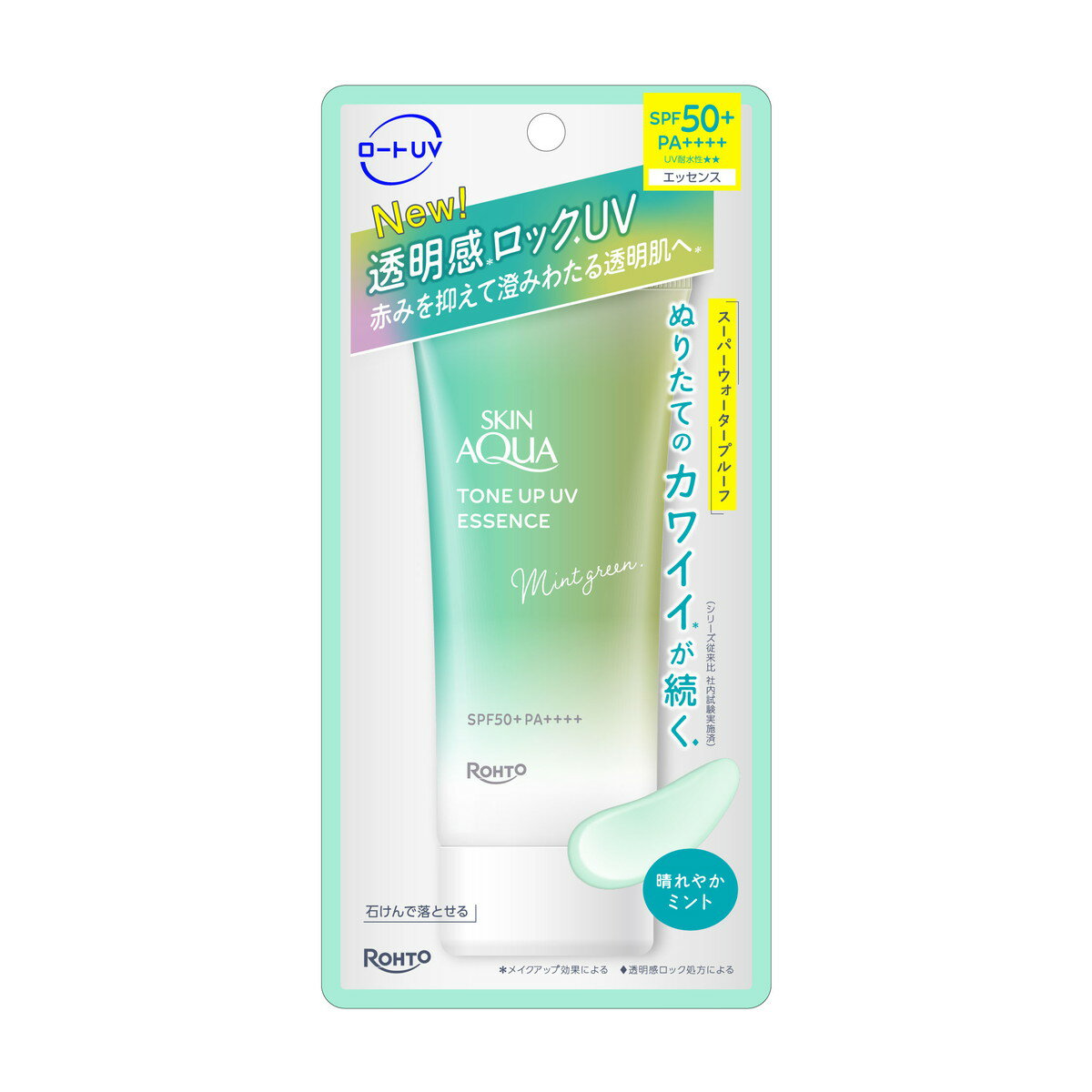 商品名：ロート製薬 スキンアクア トーン アップ UV エッセンス 晴れやかミント 70g SPF50+ PA++++ 日焼け止め内容量：70gJANコード：4987241202003発売元、製造元、輸入元又は販売元：ロート製薬原産国：日本...