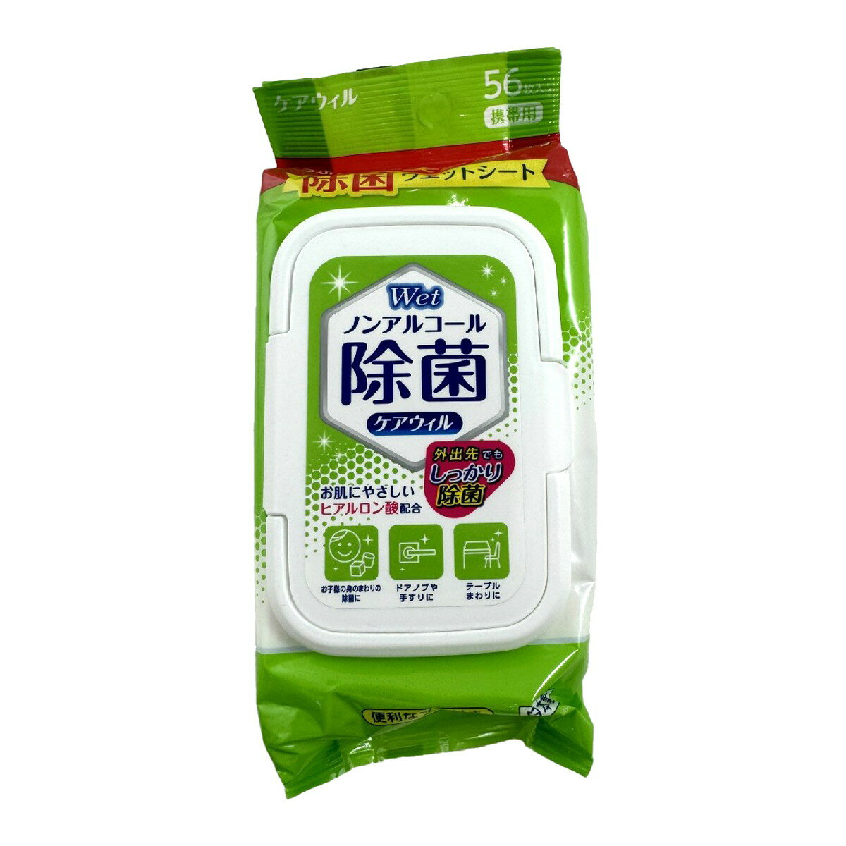商品名：ディプロ ケアウィル ノンアルコール 除菌ウエットシート 携帯用 フタ付き 56枚入内容量：56枚JANコード：4582297993235発売元、製造元、輸入元又は販売元：ディプロ原産国：日本商品番号：101-*011-458229...
