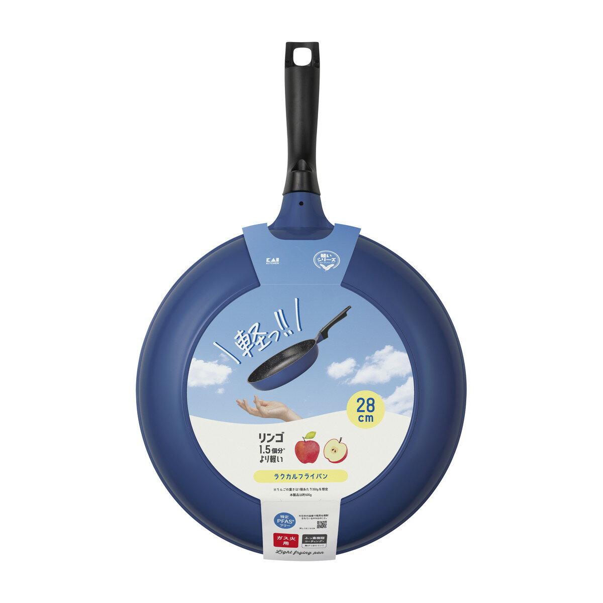 商品名：ラクカル フライパン 28cm ガス火用 貝印内容量：1個JANコード：4901601187953発売元、製造元、輸入元又は販売元：貝印原産国：中華人民共和国商品番号：101-4901601187953商品説明とてもかるく、ラクに使...