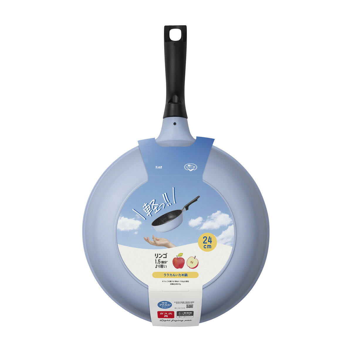 商品名：ラクカル いため鍋 24cm ガス火用 貝印内容量：1個JANコード：4901601187977発売元、製造元、輸入元又は販売元：貝印原産国：中華人民共和国商品番号：101-4901601187977商品説明とてもかるく、ラクに使い...