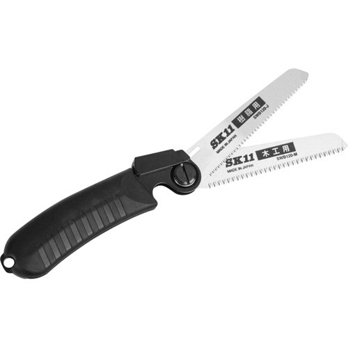 商品名：SK11 Wブレードソー 木工用／樹脂用 SW120-MJ(1コ入)JANコード：4977292109383発売元、製造元、輸入元又は販売元：藤原産業原産国：日本商品番号：101-4977292109383商品説明：ハンドルに2種類...