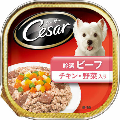 商品名：CE29N　シーザー　吟選ビーフ　チキン・野菜入り　100G内容量：100gブランド：シーザー原産国：オーストラリア厳選素材や野菜をたっぷり使用し丁寧に調理厳選したビーフにチキンと野菜をミックス。ますますヘルシーに仕上げました。JA...