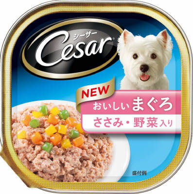 商品名：CE70N　シーザー　おいしいまぐろ　ささみ・野菜入り　100G内容量：100gブランド：シーザー原産国：オーストラリア厳選素材や野菜をたっぷり使用し丁寧に調理厳選したまぐろに白身魚とささみをミックス。ますますヘルシーに仕上げました...