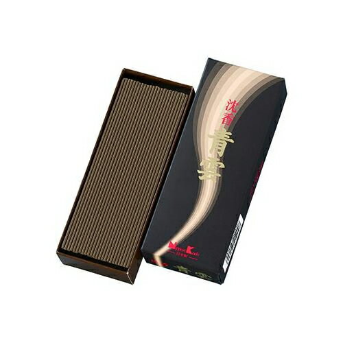 商品詳細【けむりの量：ふつう】青雲の高級品として香木“沈香”の香り漂う気品ある香りです。SPEC商品サイズ:高さ157mm×幅60mm×奥行33mm箱含む重量:約104g内容量:約65g燃焼時間:約30分(立てた場合)セット内容(成分):　...