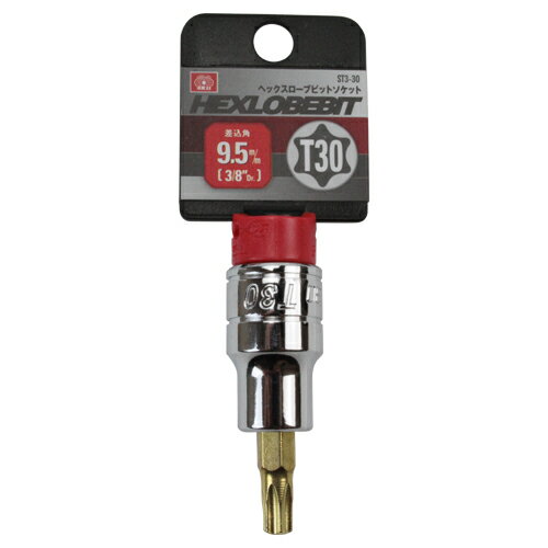 商品名：SK11 ヘックスローブビットソケット ST3-30内容量：1個JANコード：4977292851640発売元、製造元、輸入元又は販売元：藤原産業株式会社原産国：台湾商品番号：101-4977292851640ブランド：SK11T型...