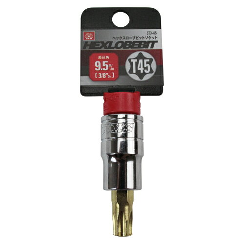 商品名：SK11 ヘックスローブビットソケット ST3-45内容量：1個JANコード：4977292851664発売元、製造元、輸入元又は販売元：藤原産業株式会社原産国：台湾商品番号：101-4977292851664ブランド：SK11T型...
