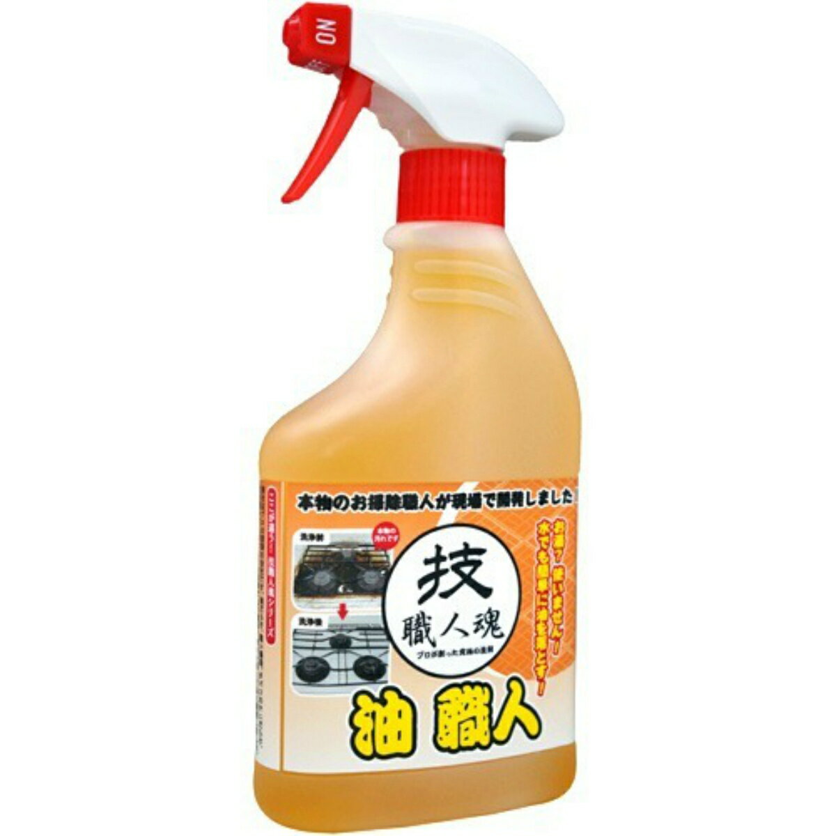 商品名：允・セサミ 技職人魂 油職人 500ml内容量：500mlJANコード：4560302530170発売元、製造元、輸入元又は販売元：株式会社允・セサミ原産国：日本商品番号：103-4560302530170商品説明油汚れ専用洗剤（ス...