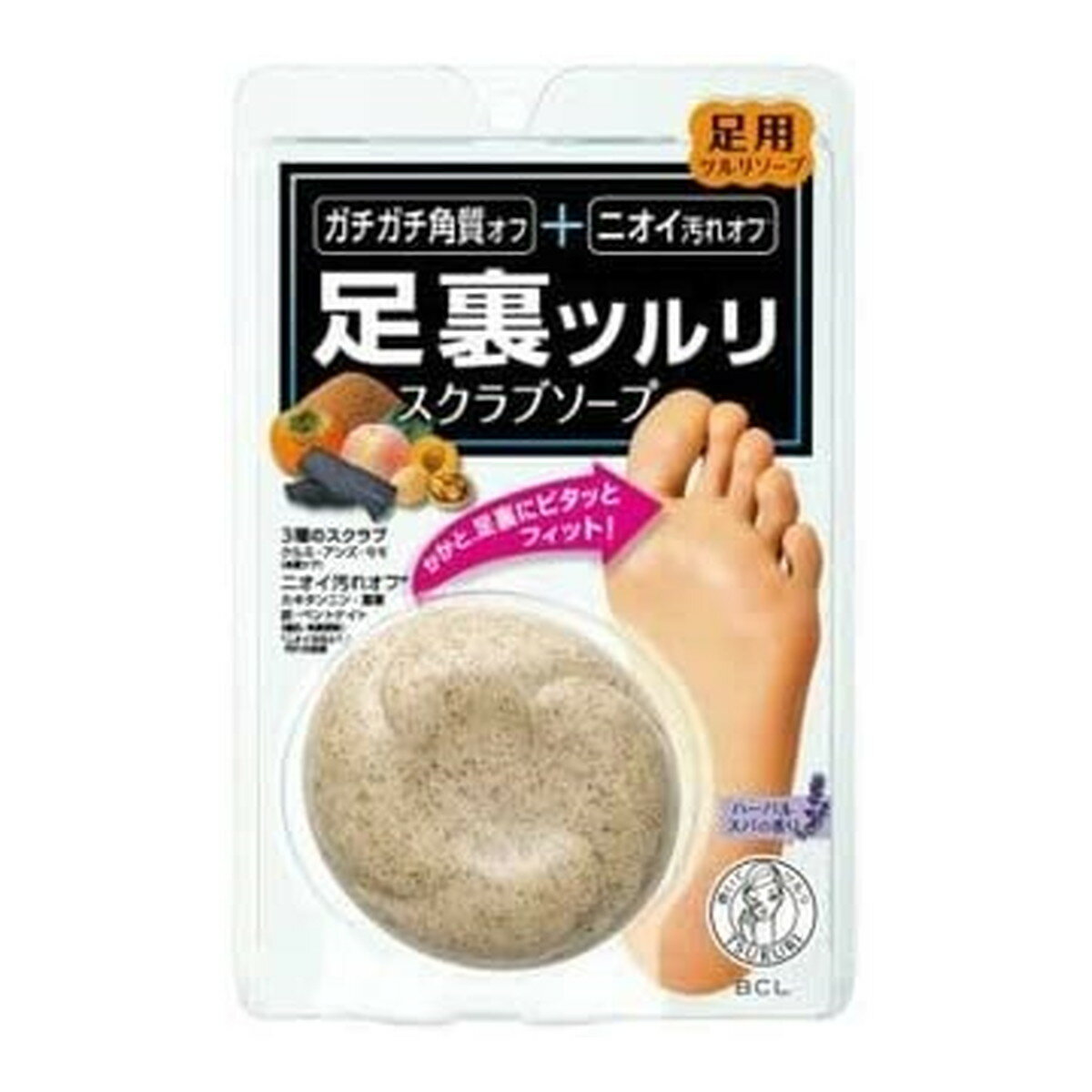 商品名：BCLカンパニー ツルリ 足裏磨き スクラブソープ 80g内容量：80gJANコード：4515061088950発売元、製造元、輸入元又は販売元：スタイリングライフH　BCLカンパニー原産国：日本区分：化粧品商品番号：103-451...
