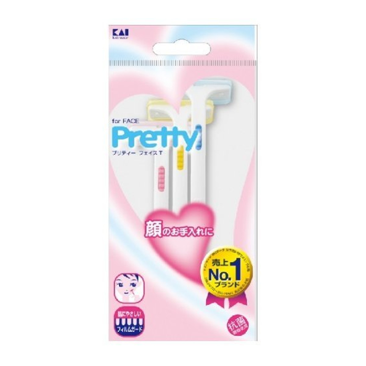 商品名：貝印 プリティフェイスT 3本入 FRT-3P16内容量：3本入JANコード：4901331004124発売元、製造元、輸入元又は販売元：貝印原産国：日本商品番号：103-4901331004124商品説明女性の『使いやすさ』がキー...