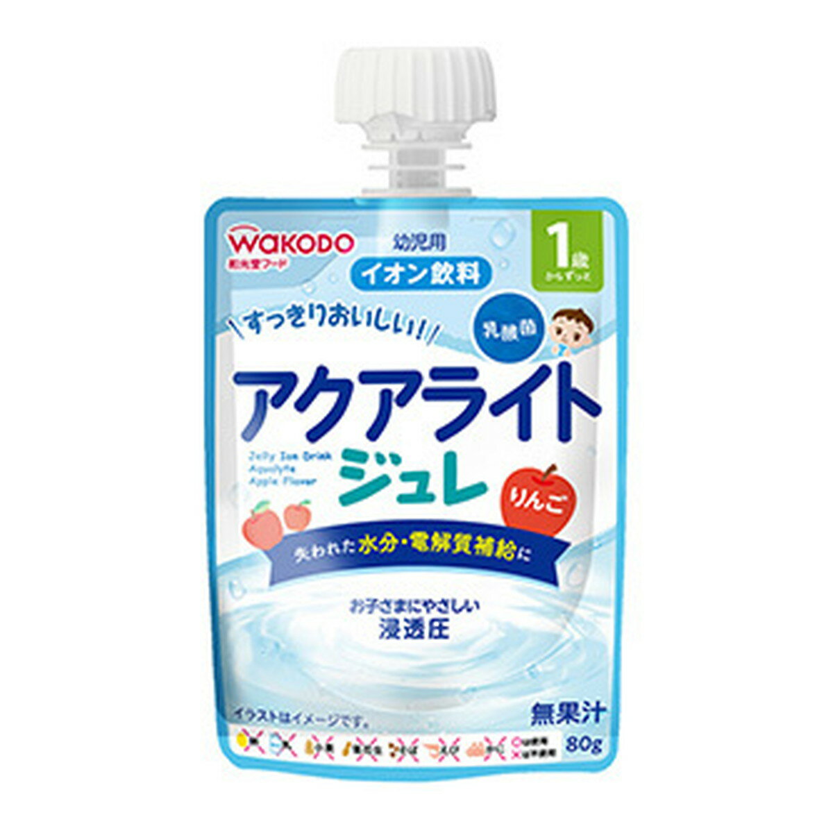 商品名：和光堂 1歳からの MYジュレドリンク アクアライト りんご 80g パウチ内容量：80gJANコード：4987244195432発売元、製造元、輸入元又は販売元：アサヒグループ食品原産国：日本商品番号：103-4987244195...