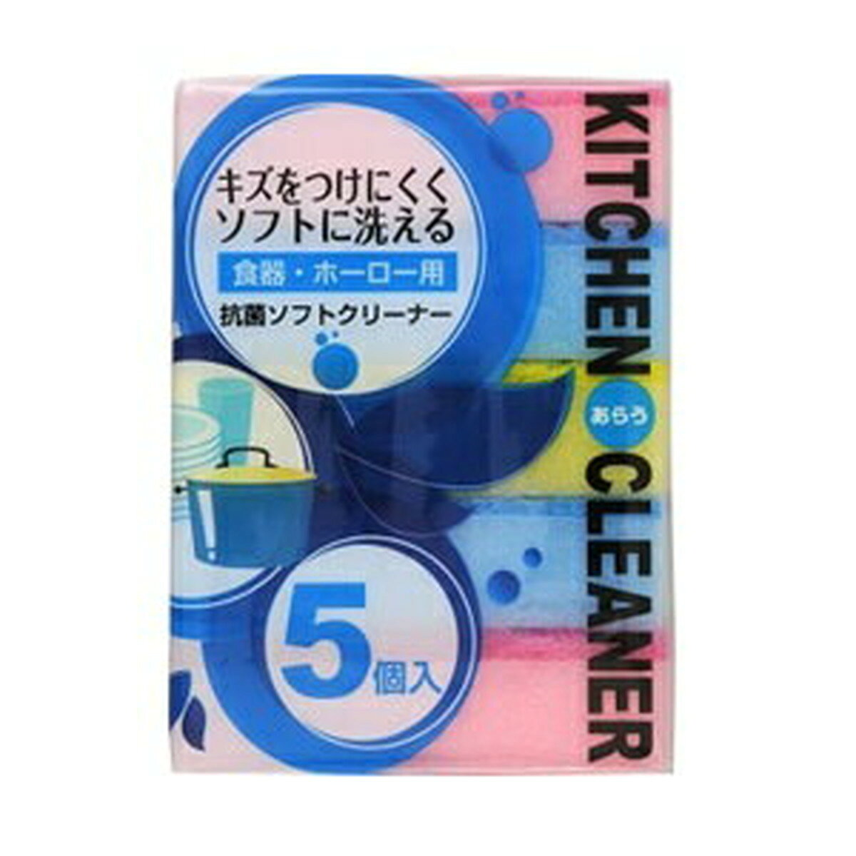 商品名：トーカイ産業 抗菌ソフトクリーナー 5個入 食器 ホーロー用 キッチンスポンジ内容量：5コ入JANコード：4560309850400発売元、製造元、輸入元又は販売元：トーカイ産業原産国：中国商品番号：103-456030985040...