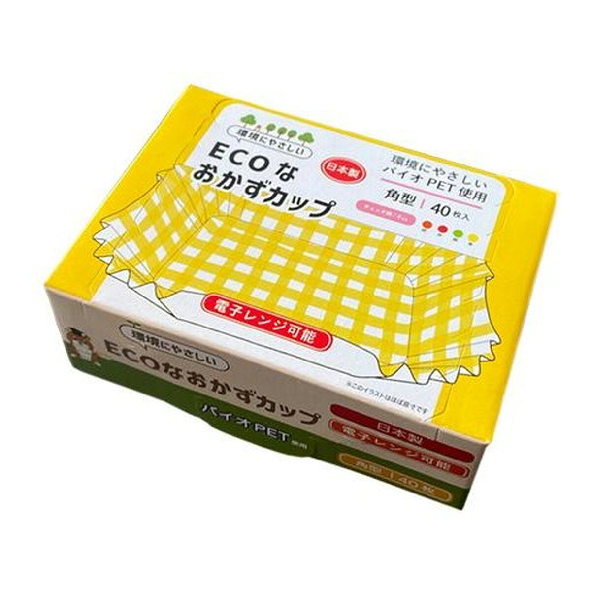 商品名：日本デキシー ECOなおかずカップ 角型 チェック柄 40枚入内容量：40枚JANコード：4580580531966発売元、製造元、輸入元又は販売元：日本デキシー商品番号：103-4580580531966商品説明包装材が紙製のエコ...