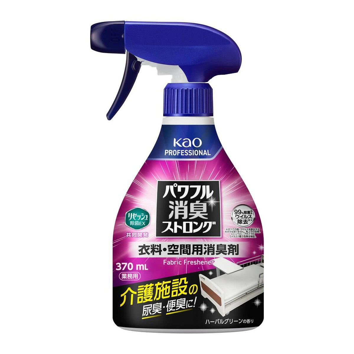 商品名：花王 パワフル消臭 ストロング 衣料・空間用 消臭剤 業務用 ハーバルグリーンの香り 本体 370mL内容量：370mLJANコード：4901301451293発売元、製造元、輸入元又は販売元：花王プロフェッショナル商品番号：103...