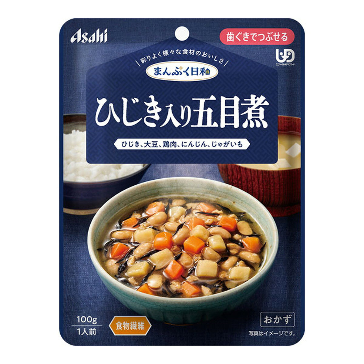 商品名：アサヒグループ食品 まんぷく日和 ひじき入り五目煮 100g 介護食 おかず内容量：100gJANコード：4987244601902発売元、製造元、輸入元又は販売元：アサヒグループ食品原産国：日本商品番号：103-*024-4987...