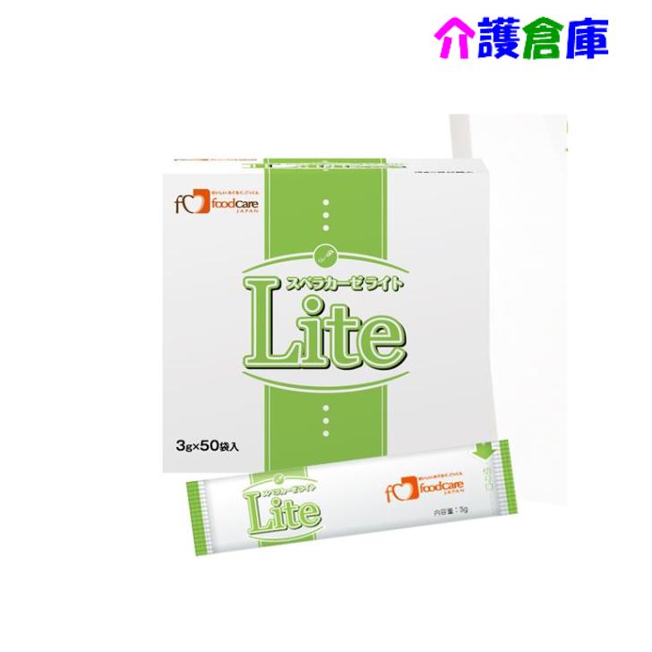 スベラカーゼLite 3g×50包 フードケア 酵素でベタツキ分解/酵素入り/主食・主菜・副菜・汁物・デザート・飲料にも使える/ メーカー：株式会社フードケアゼリー食の素(酵素入り）。主食・主菜・副菜・汁物・デザート・飲料にも使えます。商品...
