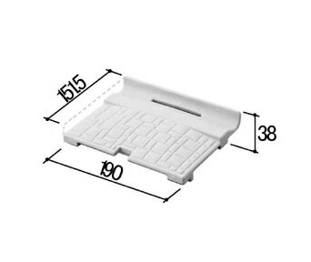 材質：樹脂 色、表面処理：ホワイト（床単色仕上げ仕様）