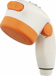 ●シャワーの吐水幅の切替えができます。 ●お湯を通すと、ヘッド部内蔵のボールの色が青から赤に変わります。 ●流量調節機能付き ●アダプター付き ●吐水穴外周φ48ミリ