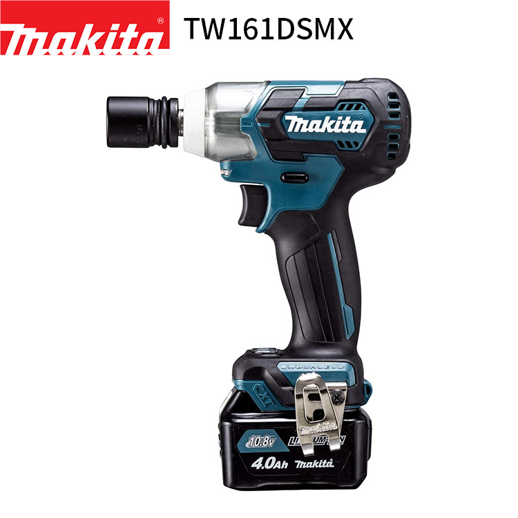 適用バッテリ・充電器 マキタ 充電式 インパクトレンチ TW161DSMX 当店はマキタ製品正規販売店です。 マキタ製品は正規販売店でのご購入が安心・安全です！ 軽量1.2kgで軽快な取り回し コンパクトながらBLモータ搭載の本格派 メーカ...