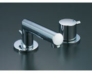 INAX製　洗面用のセパレート単水栓です。 一般地/寒冷地：共用 配管サイズ：13mm 吐水タイプ：整流 吐水口長さ：固定115mm 水栓取付穴：Φ32±2（2ケ） 表面処理：ニッケルクロムメッキ 排水栓方式：ポップアップ式 ◎排水栓の操作...