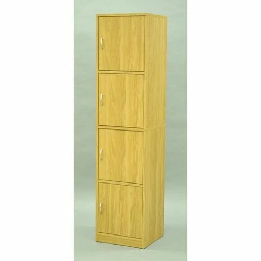 本体サイズ:幅39.5x奥行38x高さ166.8cm 材質:MDF&amp;パーチクルボード 生産国:タイ 内寸(約):幅35.8x奥行36.3x高さ38cm(1マス) その他内寸(約):間口(扉内側まで)/33cm、棚板奥行/33cm、床...