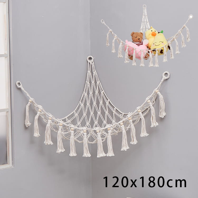 商品名 おもちゃハンモック 収納ネット ぬいぐるみ 素材 綿縄 サイズ 120x180cm 特徴 【どんな装飾にもぴったり】 どんな装飾にも似合い、フック金具が付属しているのでどんな壁にも簡単に取り付けられます。おもちゃをきちんと整理しなが...