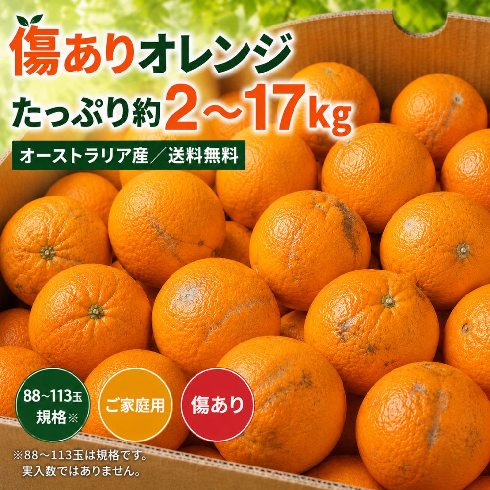 オーストラリア産 訳ありオレンジ 毎日の食卓にうれしい、オーストラリア産のオレンジを送料無料でお届けします。 果皮に傷や擦れがあるため「訳あり」としておりますが、ご家庭用としてたっぷりお楽しみいただける商品です。 ■ ご家庭用だからお買い得...