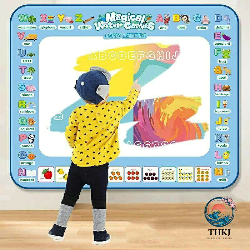 あらゆるシーンで使えるお絵かきマット！お誕生日パーティーでも、みんなで集まるパーティーでも、このインタラクティブなおもちゃは、お子様の創造性を育む楽しさをもたらします。 繰り返し使えるお絵かき＆文字遊びができるこのウォーターペイントマットは...