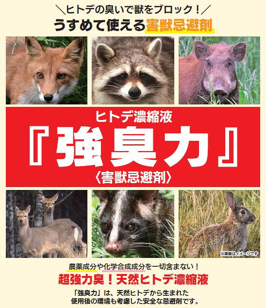 ●農薬成分や化学合成成分を一切含まない、安心して使える天然ヒトデ濃縮液です。 ●ヒトデを丸ごと液体化することで、臭いを倍増させた濃縮液が害獣を寄せ付けない環境をつくります。 ●濃縮液は希釈も可能で、設置に関わる費用や手間が少ないのが特徴で女...