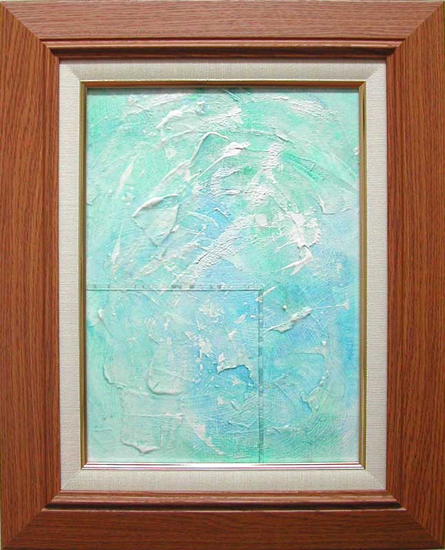 【画　題】深海、波のうねり ※肉筆作品※【解　説】海の中に届く様々な音、光を、透明感溢れる色合いで表現した作品です。ふと日常を忘れて、深い海から聞こえてくるような音に耳をすませてみませんか。 【寸　法】額寸●縦47.5cm×横38.5cm ...