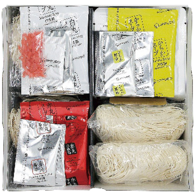 ■商品説明 創業当時の味を今に引き継ぐ、一風堂のとんこつラーメンの本流である「原点の一杯」白丸と醤油のコクに、ガーリックが効いた香油、特製の辛味噌。 スープの味わいと深みを楽しめる「革新の一杯」赤丸、なめらかなとんこつスープに特製のスパイス...