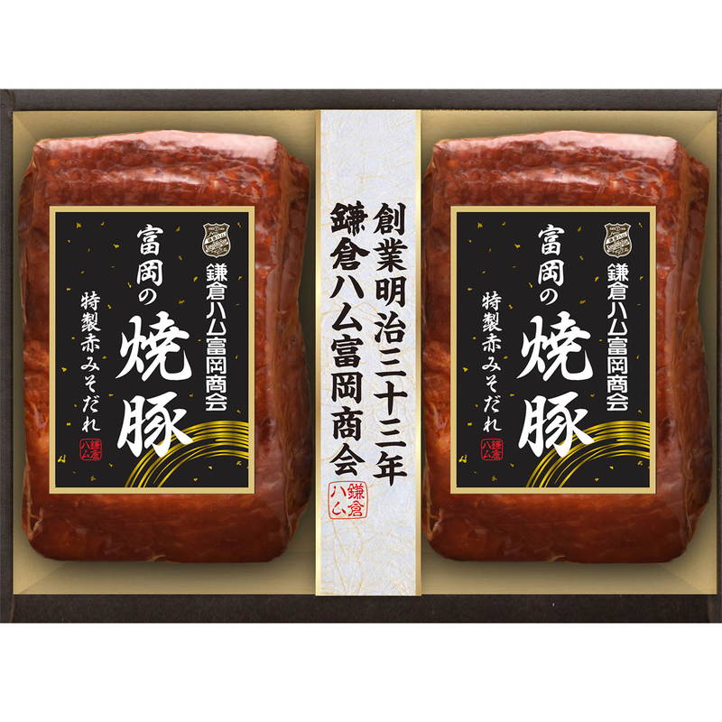 ■商品説明 明治33年創業以来、今も変わらず当時の技術を受け継ぎ伝統製法を守り続けています ■商品詳細 製造生産地：神奈川 内容：富岡の焼豚290g×2 賞味期間：冷凍365日 アレルゲン：小麦・大豆・豚肉 重さ：725g