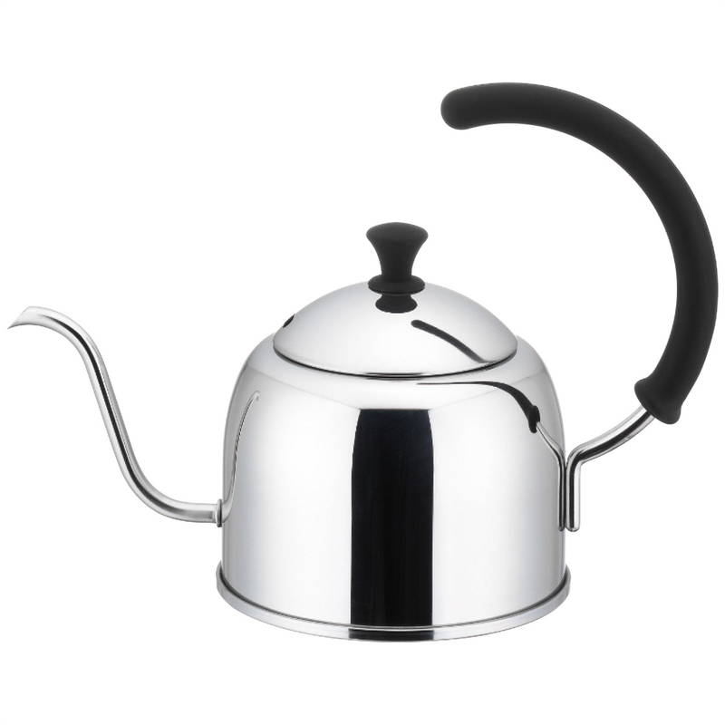 ■商品説明 コーヒードリップに適した、細口タイプ。 直径約7mmの注ぎ口で、ゆっくりピンポイントにお湯をコントロールできます。 ■商品詳細 生産地：日本製 箱サイズ：23.1×13×18.8cm 重さ：560g 内容：容量0.9l(満水容量...