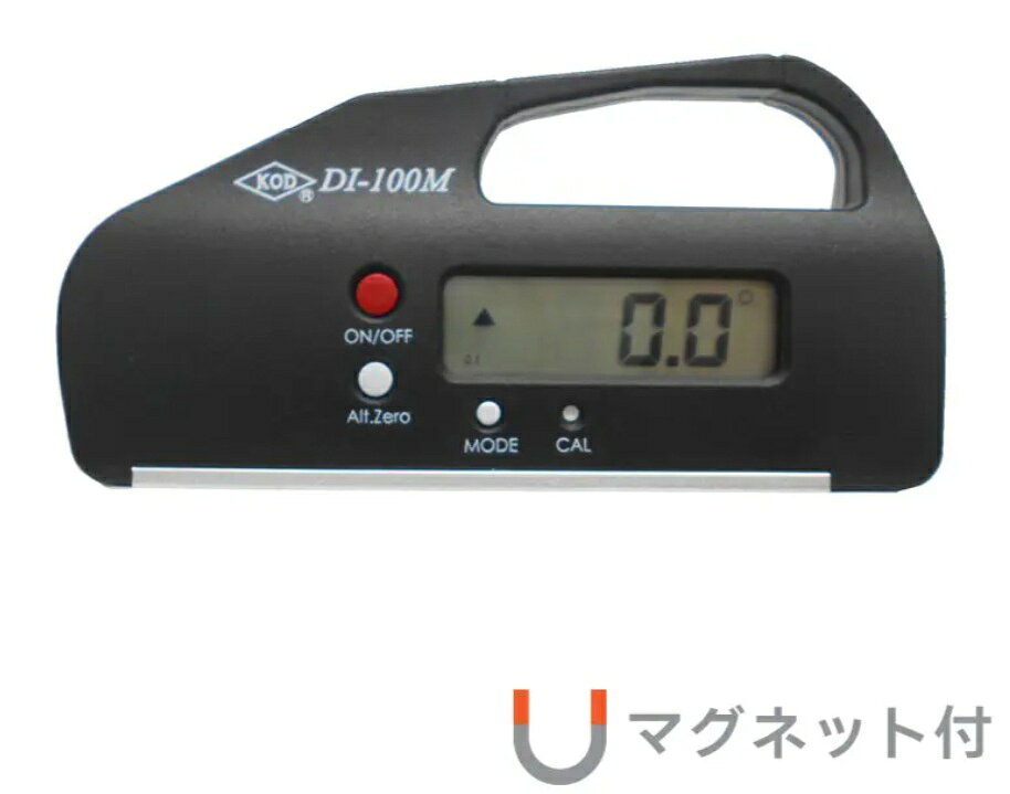 通常1日～2日で発送予定(土日祝・メーカー欠品時を除く） メーカー：アカツキ製作所 品名：コンパクトデジタル水平器 型式：DI-100M サイズ：107x55x18mm 質量：60g 使用電池：CR2032×2個 JAN：499371153...