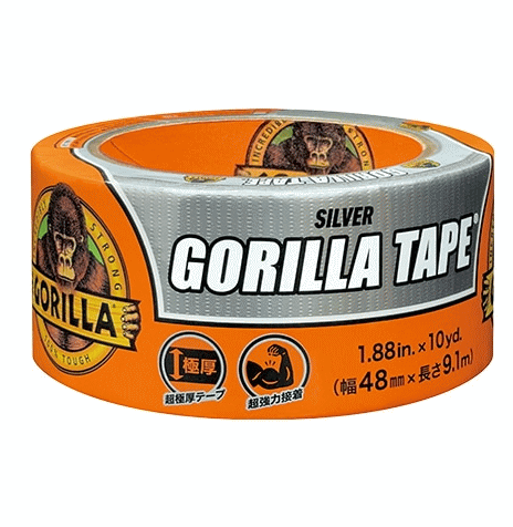 超強力＆高強度＆耐水 すべてそろった超厚手補修テープのシルバー色です 屋内、屋外、水回り、スポーツ・アウトドア用品、自動車などの補修、補強、梱包、結束、固定、保護にご使用いただけます ●全天候型 ●破れにくい超厚手耐久タイプ ●すぐれた耐水...