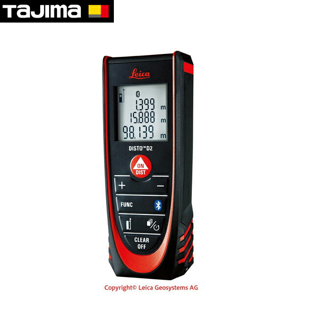 ・Bluetooth機能搭載（iPhone/AndroidアプリLeica DISTO sketchに対応） ・携帯に便利な軽量・コンパクト設計 ・測定基準位置を自動で検知する多機能エンドピース搭載 ・最大・最少距離の測定が簡単 ・暗いとこ...