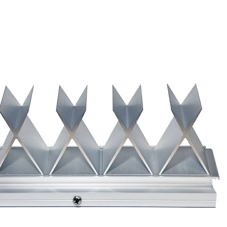 森田アルミ工業 AGx アルミ忍び返し 幅1000ミリ×高さ100ミリ×奥行60ミリ 美しさと実用性を合わせたデザインの忍び返し 寸法(1ユニットあたり)　：　H100xW1000xD60(30)材質　：　アルミ押出材(アルマイト仕上げ)色...