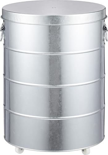 シルバー/-/RS30A・パッケージ個数:1・生産国:日本・容量；米30kg　オバケツの米びつ缶『ライスストッカー』 2011年の発売以来、20万個以上を売上げているヒット商品です。・ライスストッカーは、トタン素材だから光を通さず、二重のフ...