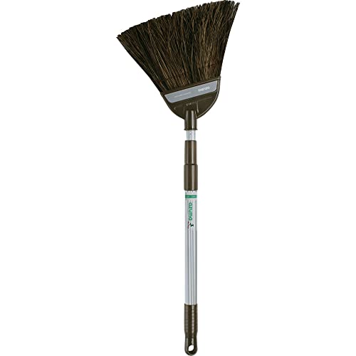 赤シダブラウン/商品サイズ：幅27×奥行30×高さ73〜130cm/BR162・パッケージ個数:1・穂幅:約27cm 全長:約73~130cm・本体重量:約330g・穂:赤シダ 柄:アルミ グリップ:ポリプロピレン・原産国:中国・軽くてサビ...