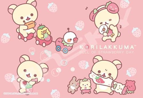 300ピースコリラックマのいちごないちにち/【完成サイズ】260×380mm；【適合パネル】No.3/300-3114・Color:コリラックマのいちごないちにちStyle:300ピース・【ピース数】300ピース・【完成サイズ】260×38...