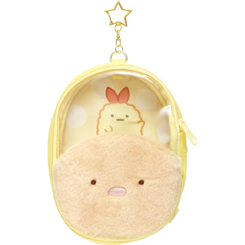 とんかつ/-/CA44203・Color:とんかつ・【サイズ】約160×110×40mm・【素材】ポリエステル+合皮+塩ビ・【その他】キーホルダーパーツ付商品紹介 すみっコぐらしのぬいぐるみポーチです！星型の金具がかわいい☆ポーチの中にはみ...