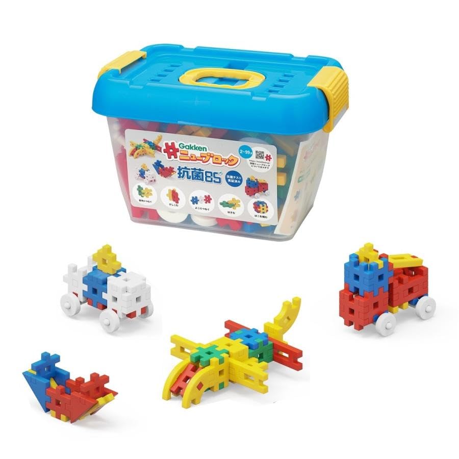 抗菌85マルチカラー/-/83834・Style:抗菌85・抗菌仕様のGakkenニューブロックです。・抗菌が素材のPE樹脂に練りこまれているので、加工がはがれ落ちたりはしません。・子どもって菌に対する概念がないけれど…抗菌の方が安心、と考...