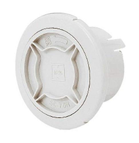 シルバーホワイト/-/SC-75N-SW・仕様: 蓋: ネジ式・材質: ABS樹脂・適用パイプ: SU-75特 (75×80)クーラースリーブキャップです。