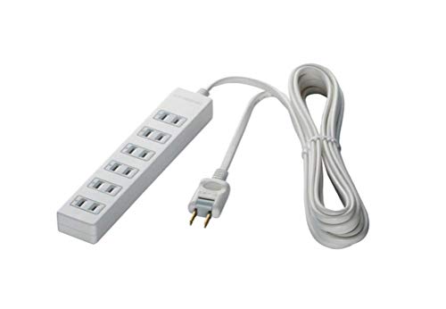 雷サージガード6個口/3m/BSTAPSG2630WH・Size:3mStyle:雷サージガードColor:6個口・パッケージ個数:1・●2ピン6個口の電源タップ・■プラグ仕様:2ピン■口数:6個口・■スイッチ:なし・■外形寸法(幅×高さ×...