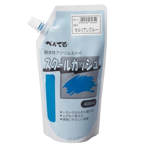 セルリアンブルー/400/WXGT14・Color:セルリアンブルーSize:400・パッケージ個数:1・サイズ:幅 90mm ×奥行 65mm × 長さ 230mm・重さ:600g・容器:パウチ容器・容量:400いろいろな素材に着彩できる...