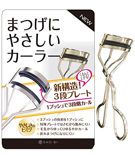 クリア/1個 (x 1)/-・パッケージ個数:1・商品サイズ (幅×奥行×高さ) :145×37×100mm・内容量:34SHO-BI 新構造!3段プレート採用 まつげにやさしいカーラー SPV70514
