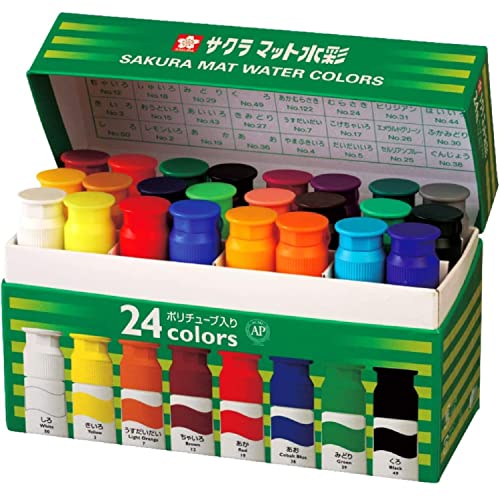 24色セット/24個/MW24PE・Color:24色セットSize:24個PatternName:単品・パッケージ個数:1・【セット色】24色セット・【特長1】粒子が細かく練りが均一なのでのびがよく、混色・重色も容易で変退色もしにくい・【...