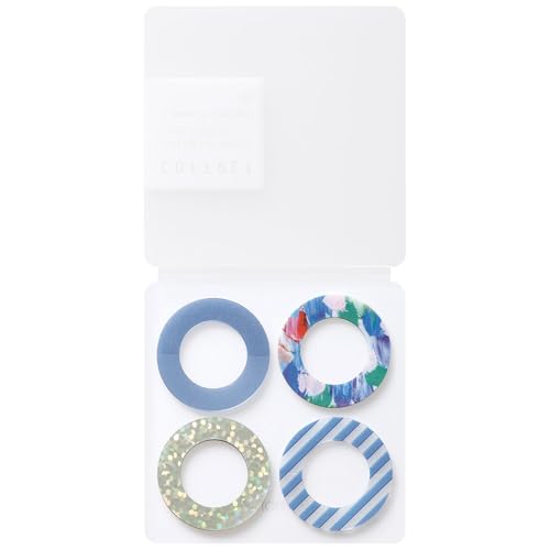 フィルム(RING)ラグーンブルー/58mm × 58mm × 3mm/COFW002・Style:フィルム(RING)Color:ラグーンブルー・パッケージ個数:1・日々のメイクを楽しむようにシール・付せんで自由な彩りを。・透け感のある貼...