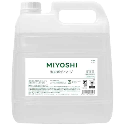 クリア/本体 4L/-・Size:本体 4L・合成界面活性、香料、着色料、防腐、すべて無添加。・豊かな泡で全身を優しく包み込んで洗う、泡状のボディソープ。・4.0L(約11回分)の大容量つめかえ用。・原産国:日本・商品サイズ (幅×高さ×奥...